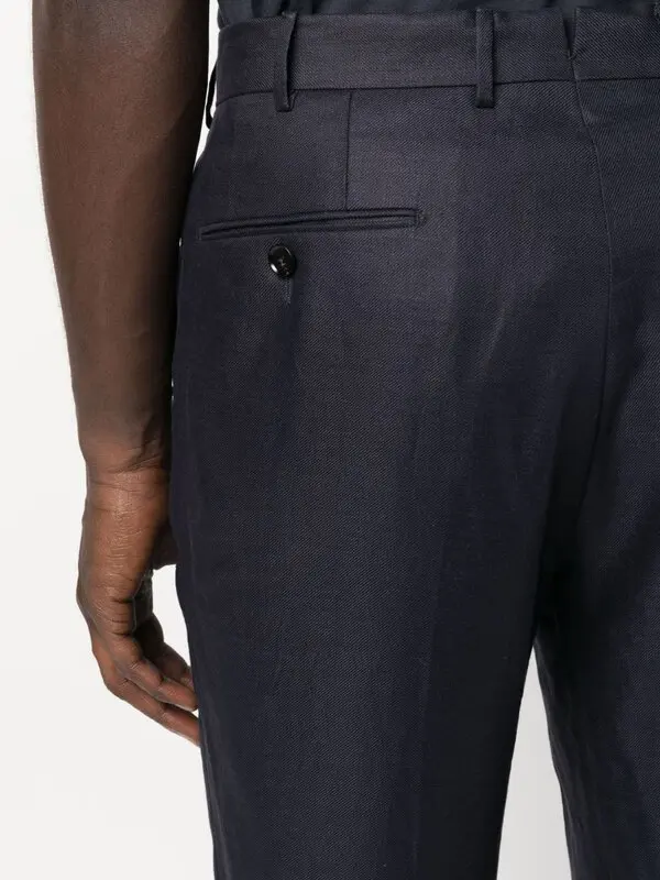 Zegna Mid-rise Trousers - Blue