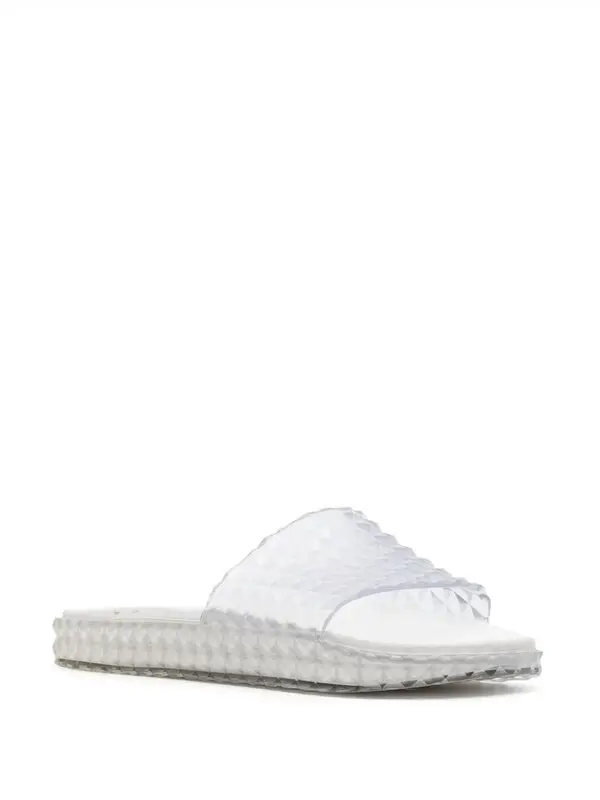 Y/project X Melissa Textured Slides - White