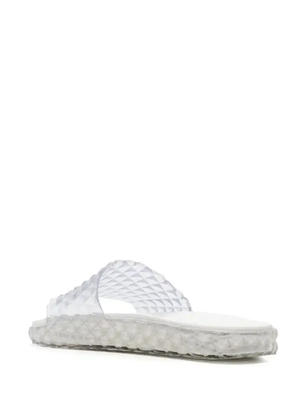 Y/project X Melissa Textured Slides - White