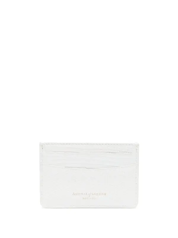 ASPINAL OF LONDON Lizard Skin-effect Leather Card Holder