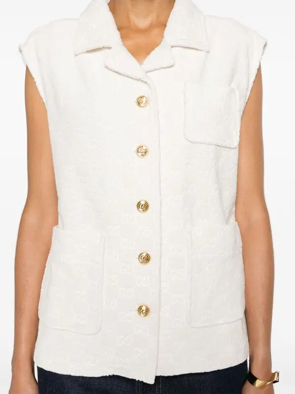 Gucci Gg Terry-cloth Gilet