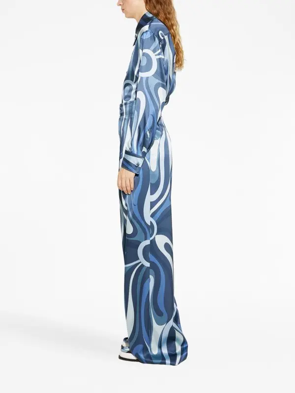 Emilio Pucci Abstract-print Silk Culottes