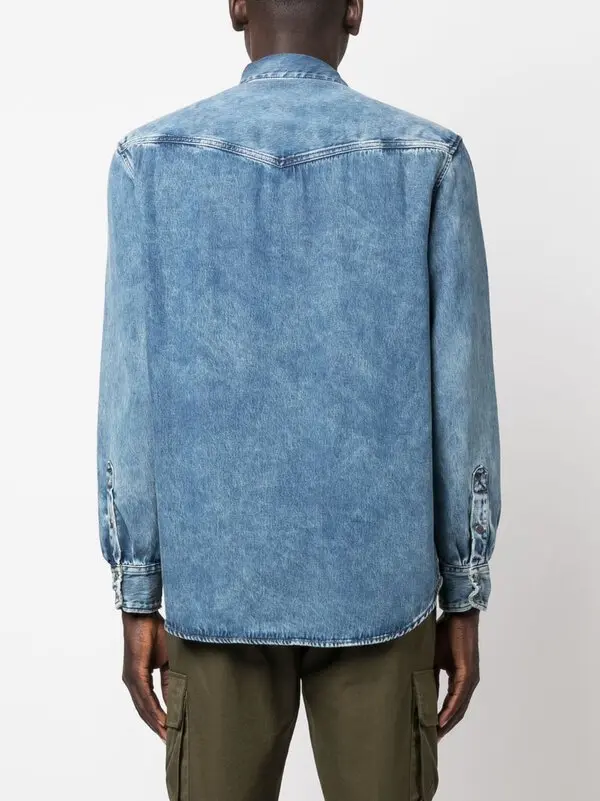 DIESEL D-ocean Washed-denim Shirt
