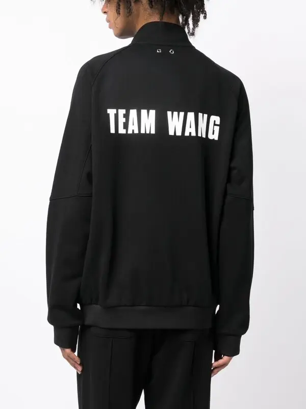 TEAM WANG DESIGN Logo-embroidered Track Jacket