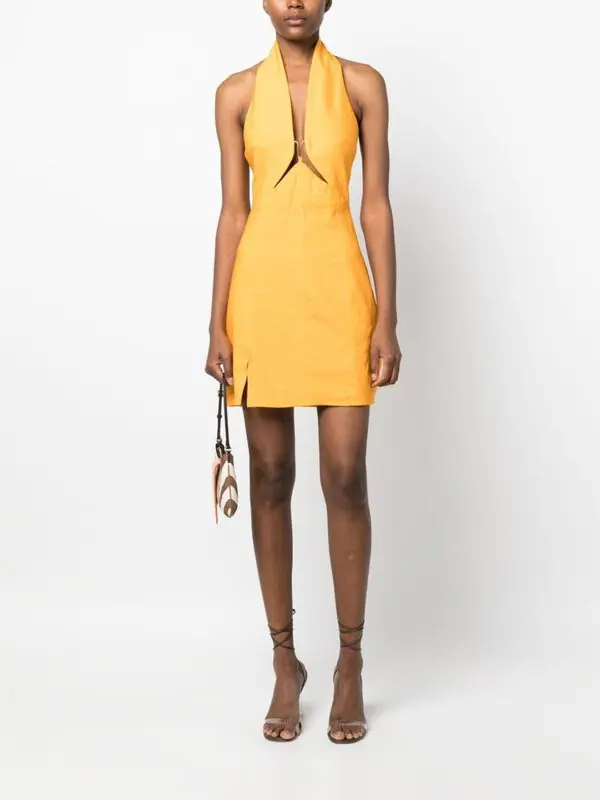 Cult Gaia Rumi Halterneck Mini Dress