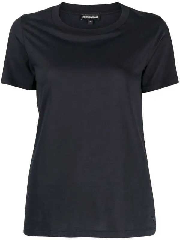 Emporio Armani Round-neck Cotton T-shirt - Blue