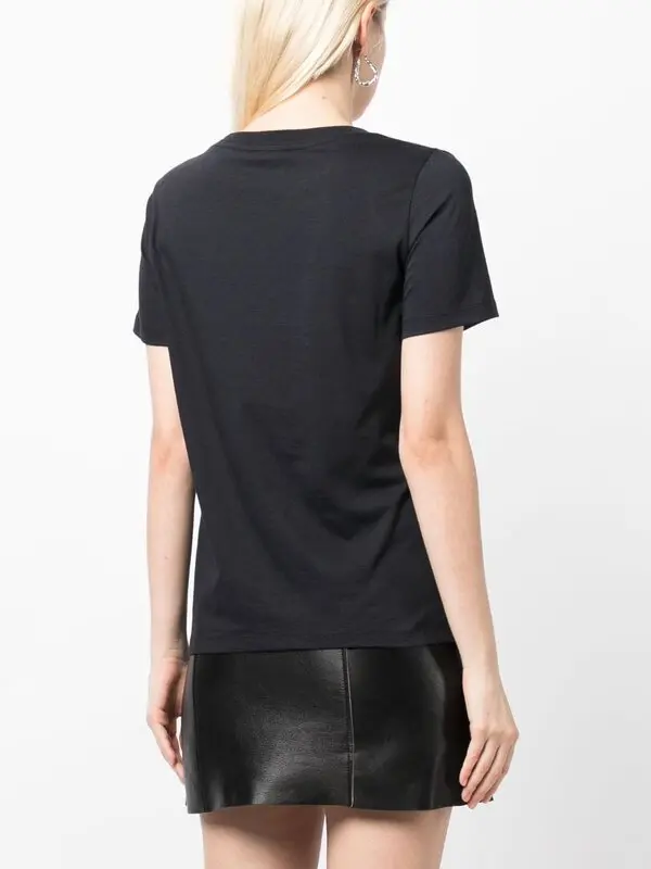 Emporio Armani Round-neck Cotton T-shirt - Blue