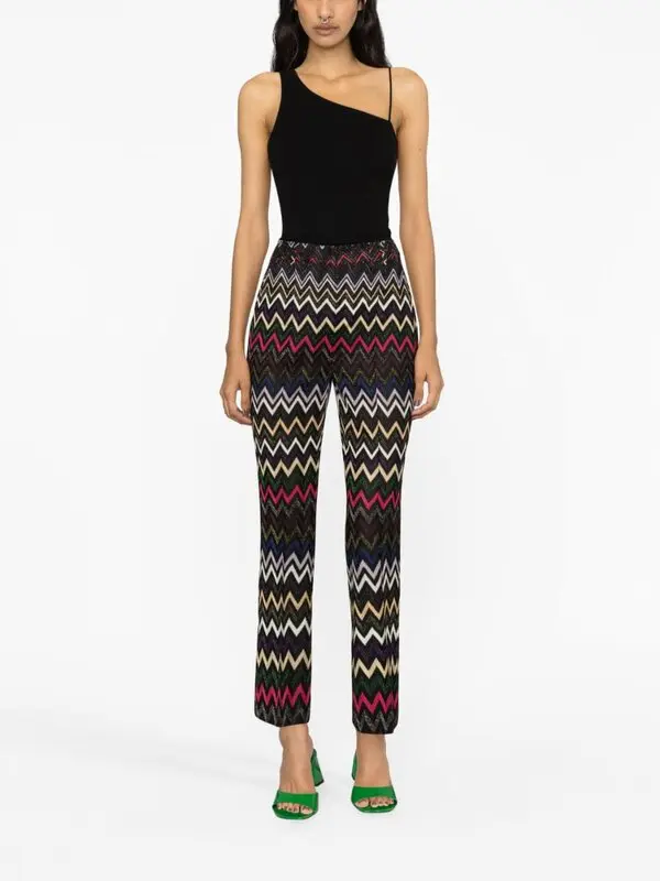 Missoni Zigzag Lurex Trousers - Black