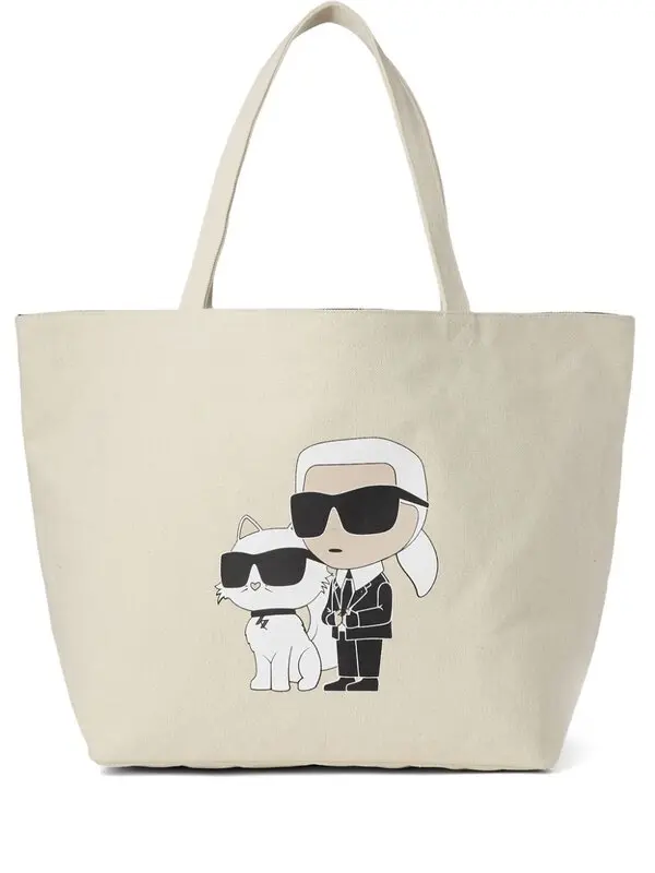 Karl Lagerfeld Ikon Logo-print Tote Bag