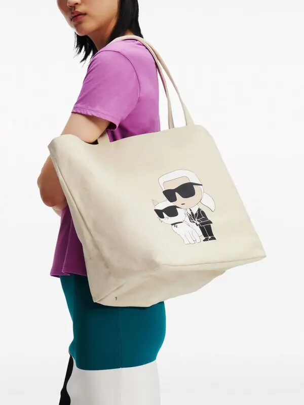 Karl Lagerfeld Ikon Logo-print Tote Bag