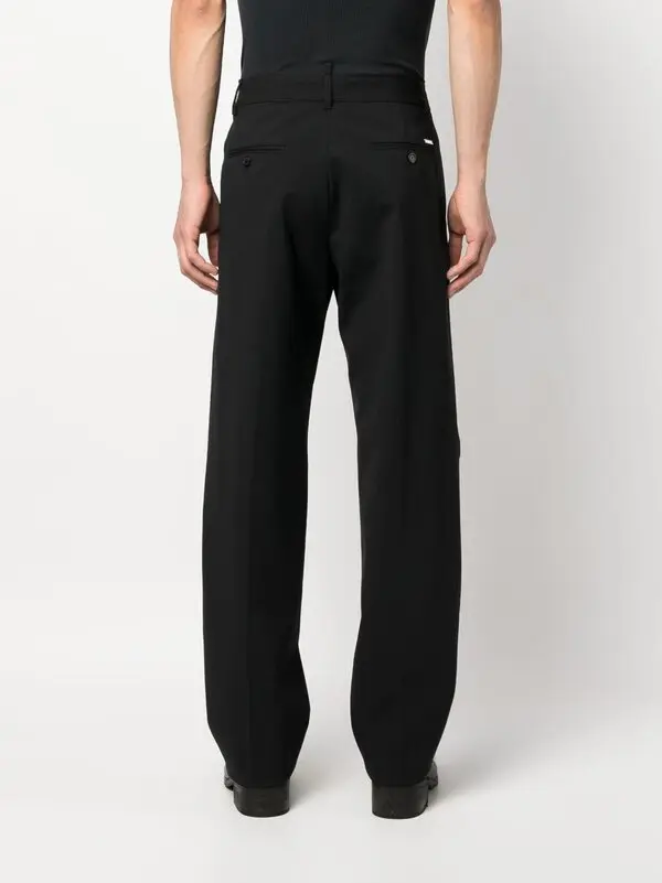Dsquared2 Logo-plaque Tailored Trousers - Black