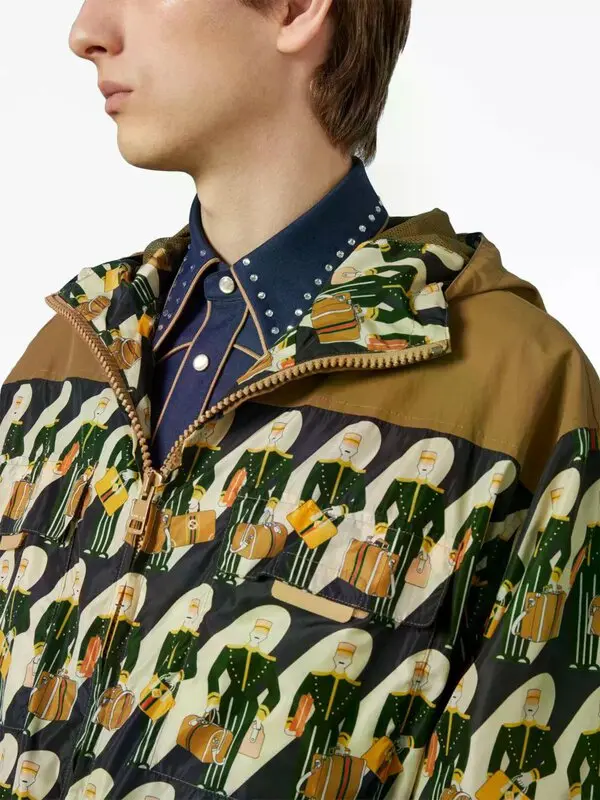 Gucci Porter-print Zip-up Jacket