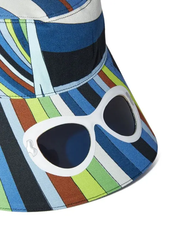 Emilio Pucci Graphic-Print Striped Bucket Hat In Multicolour - 60