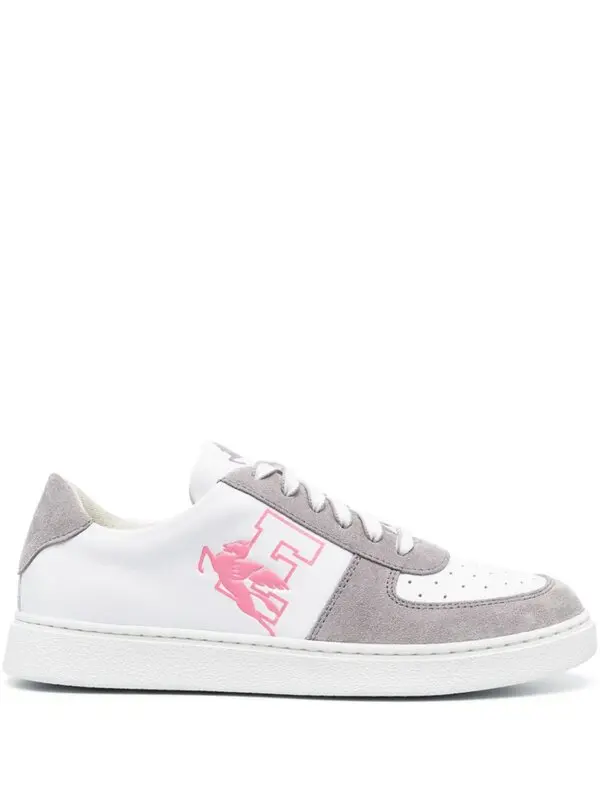 Etro Pegaso Leather Sneakers - Grey