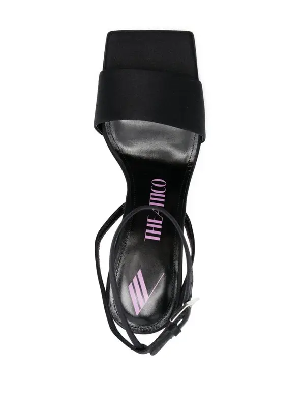 Attico Cheope 105mm Sandals - Black