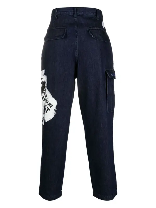 WTAPS Logo-print Denim Trousers