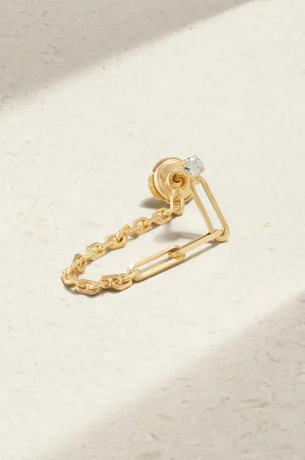 Yvonne Léon 18-karat Diamond Single Earring - Gold