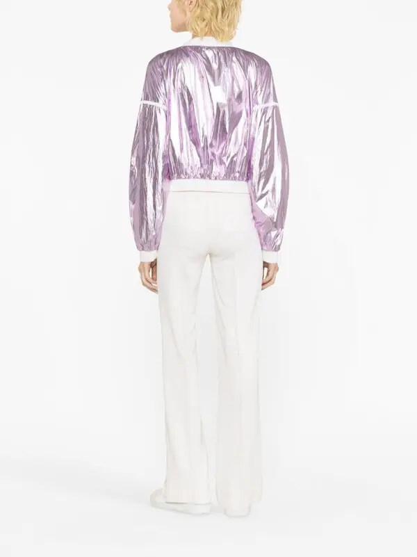 TOM FORD Metallic Cropped Bomber Jacket