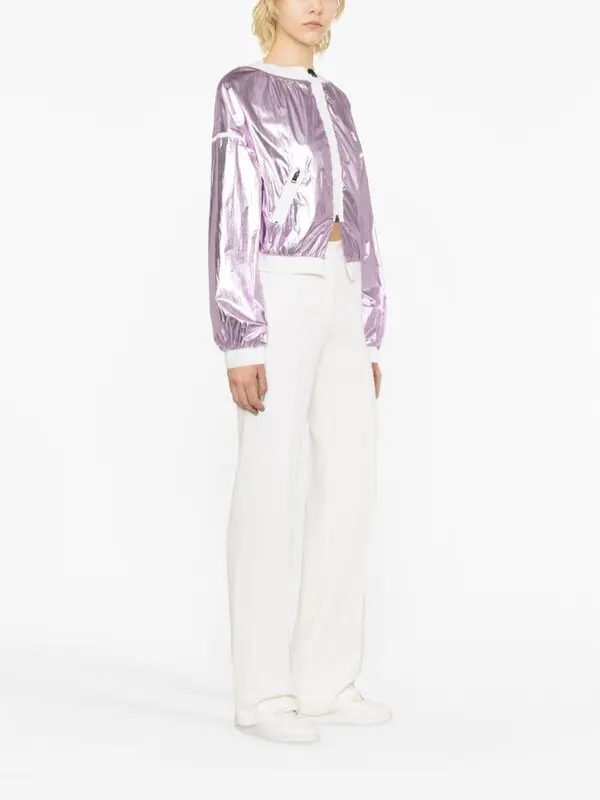 TOM FORD Metallic Cropped Bomber Jacket
