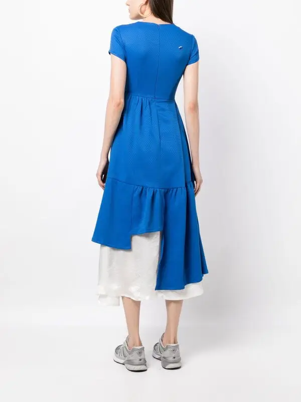 ADER ERROR Layered Asymmetric Midi Dress