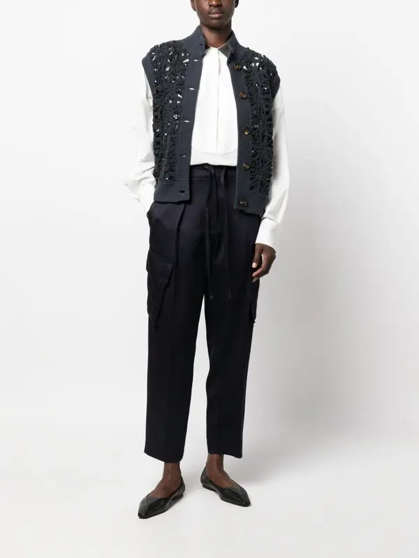 Brunello Cucinelli Cropped Tailored Cargo Trousers
