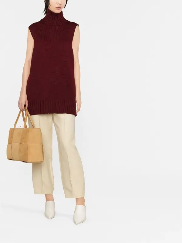 JIL SANDER Knitted High-neck Vest