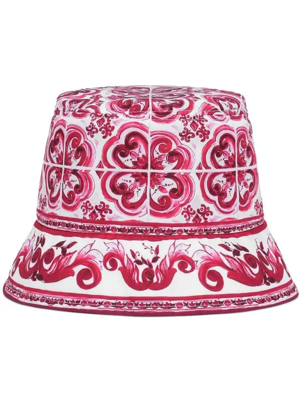 Dolce & Gabbana Graphic-print Bucket Hat - White