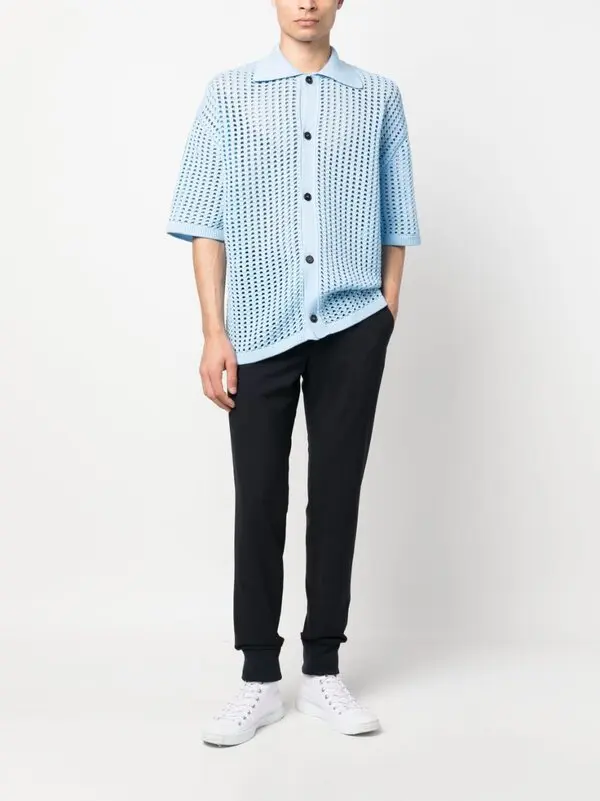 WOOYOUNGMI Logo Plaque Tailored Trousers