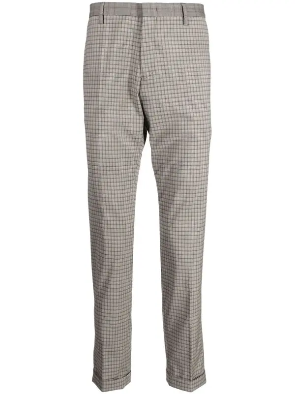 Paul Smith Check-pattern Stretch-wool Trousers