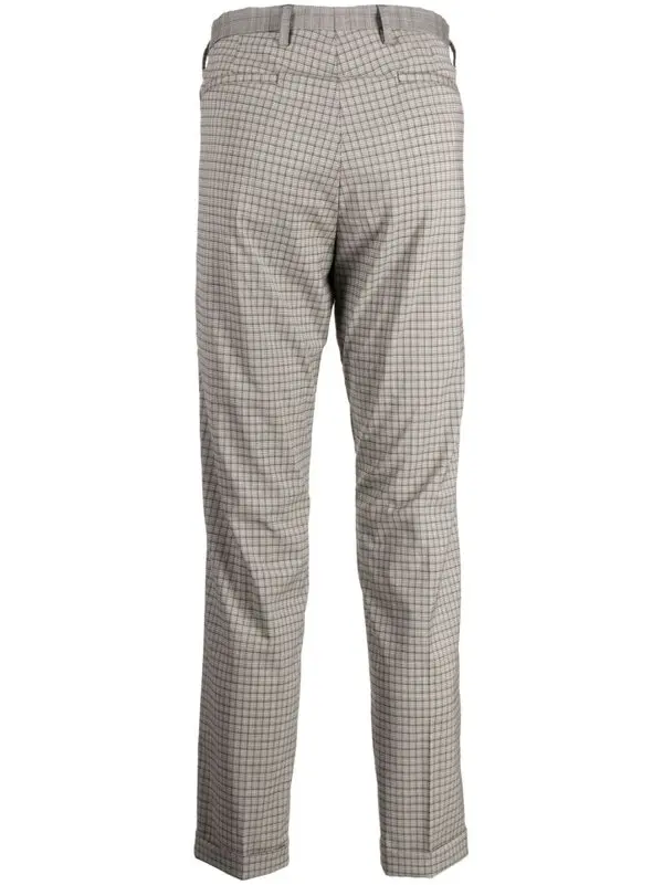 Paul Smith Check-pattern Stretch-wool Trousers