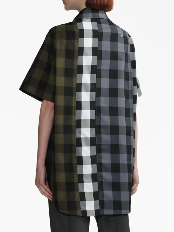 ADER ERROR Ombré-check Shirt - Grey