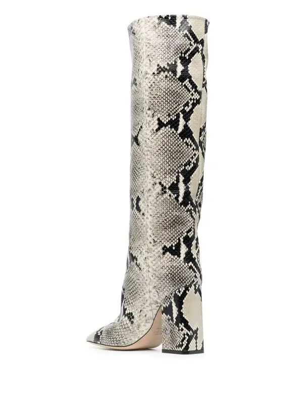 Paris Texas 120mm Python-print Boots