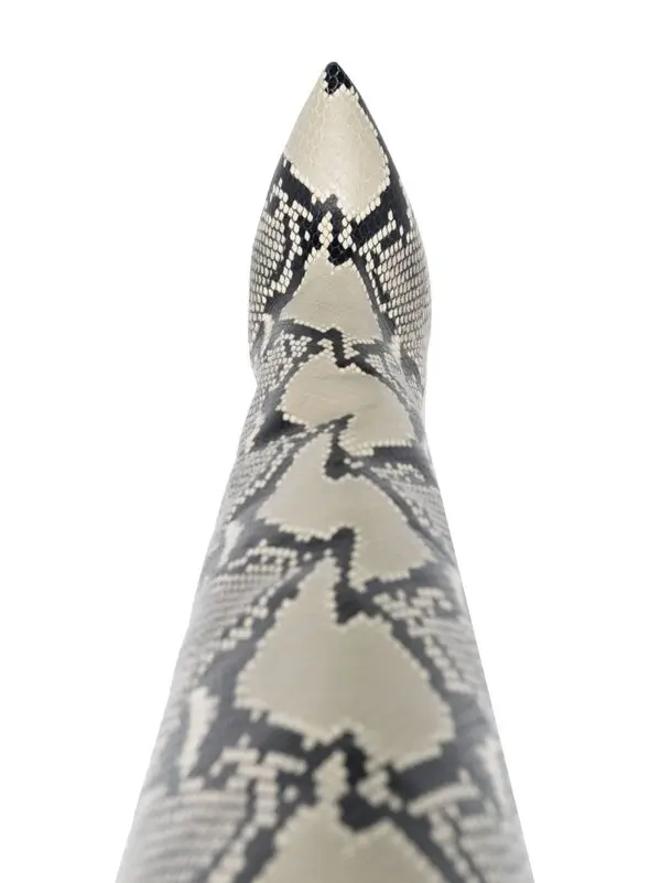 Paris Texas 120mm Python-print Boots