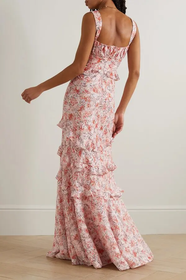 chandra maxi dress Meshki Yellow Chandra Lace Maxi Dress by Meshki