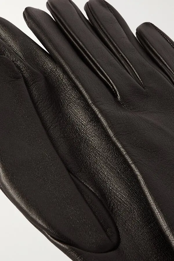 THE ROW Simon Leather Gloves - Brown