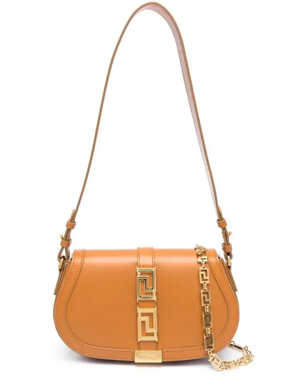 Versace Greca Goddess Shoulder Bag - Brown