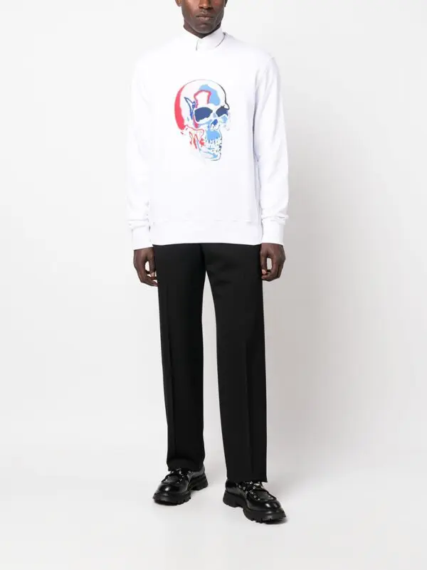 Alexander McQueen Skull-print Cotton Sweatshirt