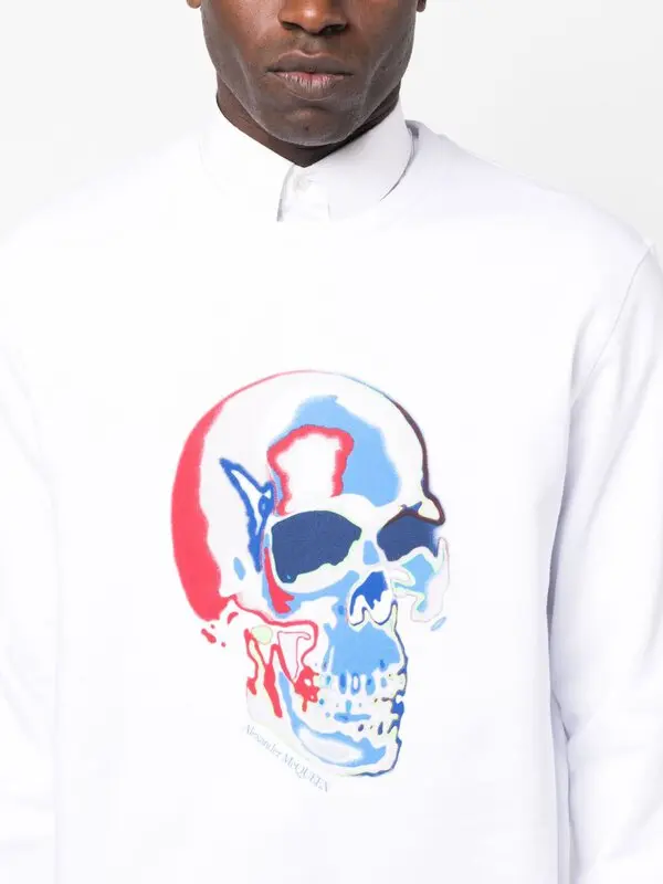 Alexander McQueen Skull-print Cotton Sweatshirt