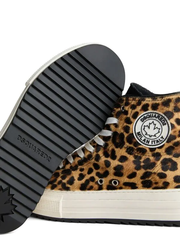 Dsquared2 Leopard-print High-top Sneakers