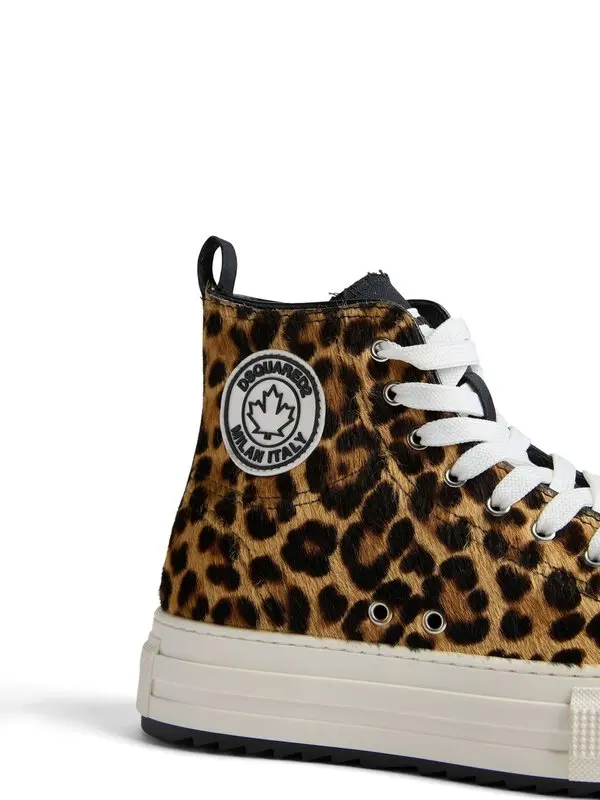 Dsquared2 Leopard-print High-top Sneakers
