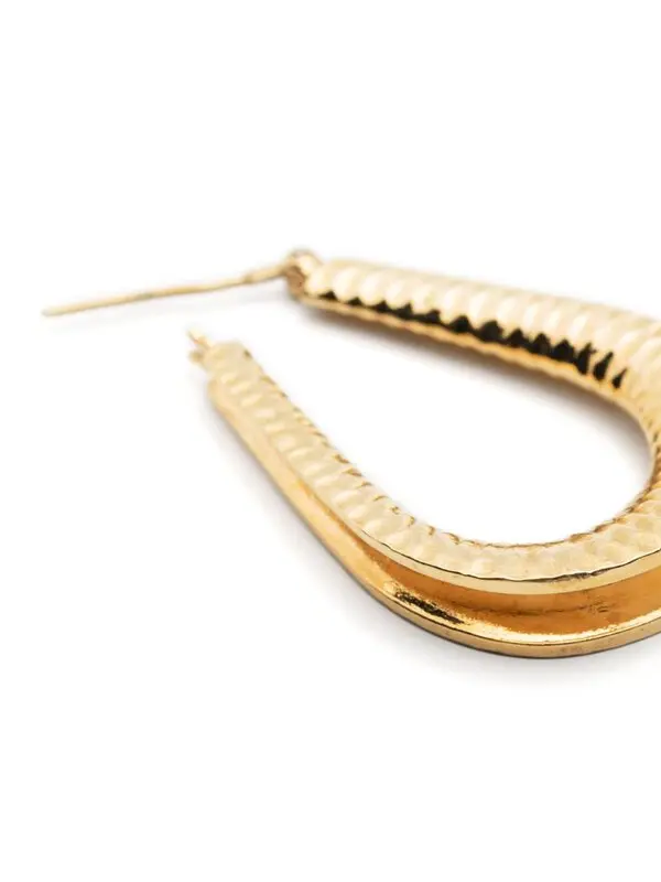 Annelise Michelson Ellipse Hammered Hoop Earrings