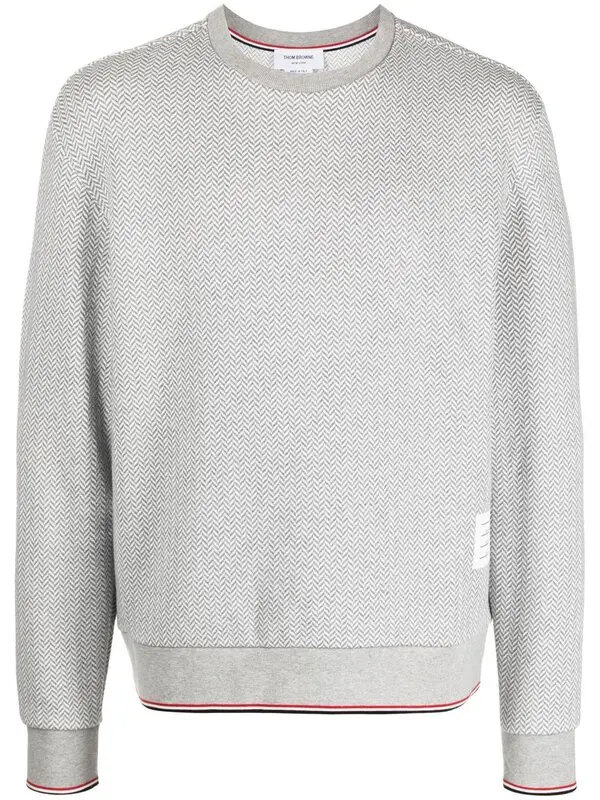 Thom Browne Herringbone Pattern Sweater