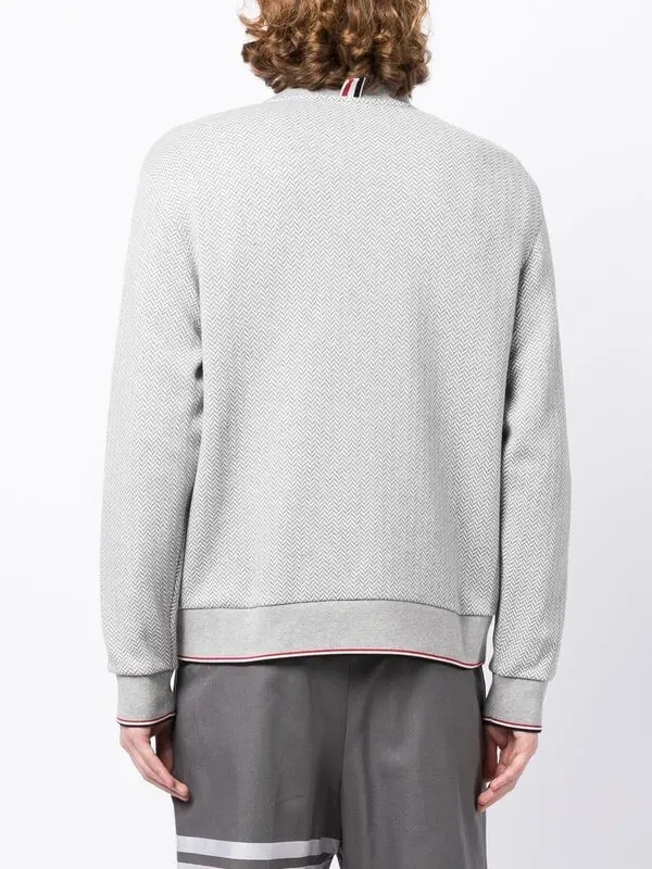 Thom Browne Herringbone Pattern Sweater