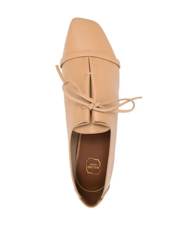 MALONE SOULIERS June Leather Loafers - Neutrals