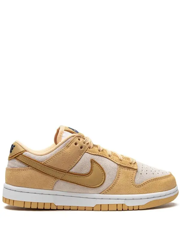 Nike Dunk Low Celestial Gold Suede Sneakers - Yellow-0