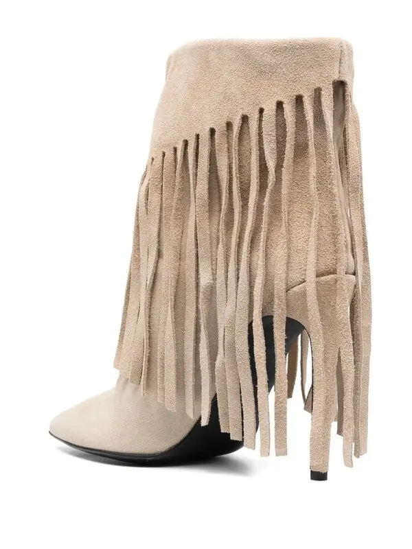 Pinko 120mm Fringe-detail Ankle Boots