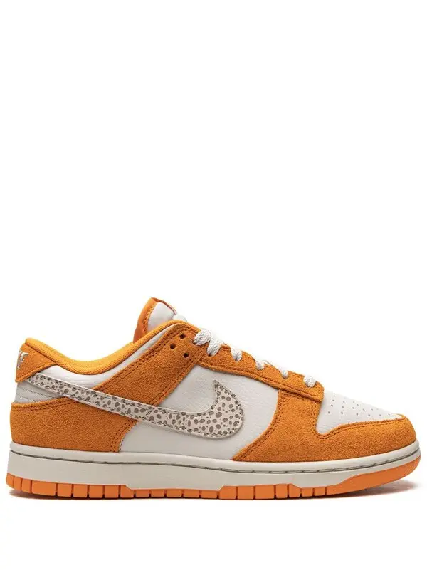 Nike Dunk Low As Safari Swoosh Kumquat Sneakers - Orange