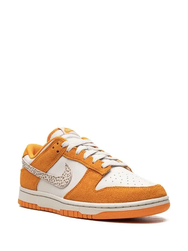 Nike Dunk Low As Safari Swoosh Kumquat Sneakers - Orange