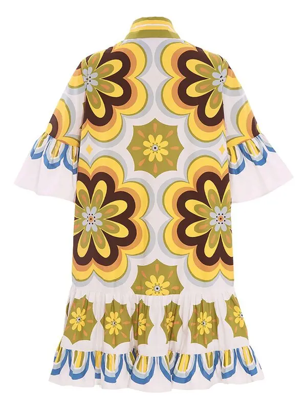 La DoubleJ Choux Geometric-print Dress