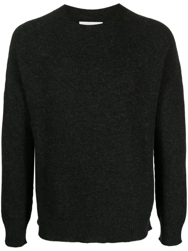 JIL SANDER Fine-knit Wool-cashmere Jumper - Grey
